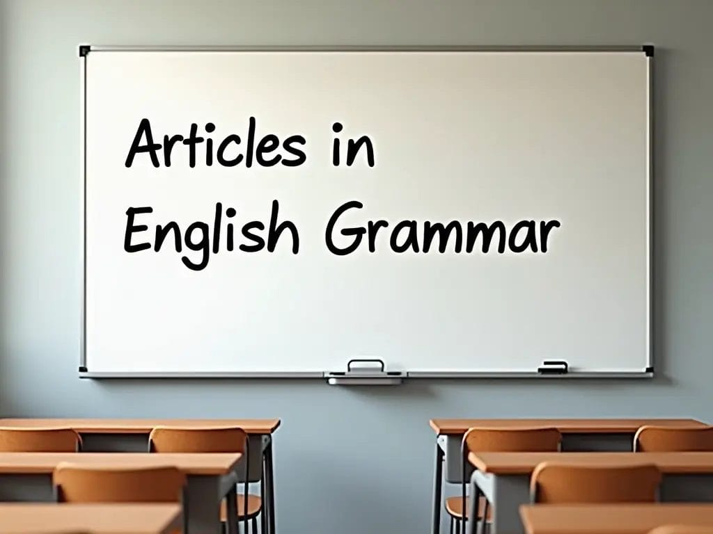 Articles in English Grammar - Zahid Muzaffar Khan